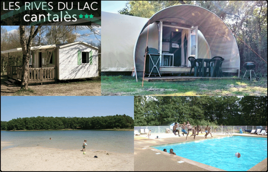 Camping financé : Camping Les Rives du Lac Cantalès